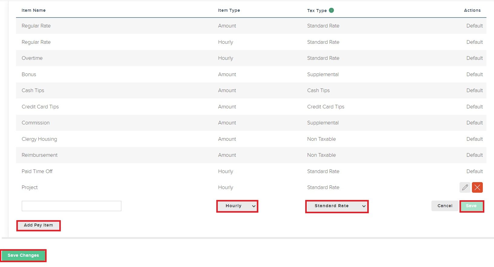Creating and Adding Custom Pay Rates to the Compensation Table