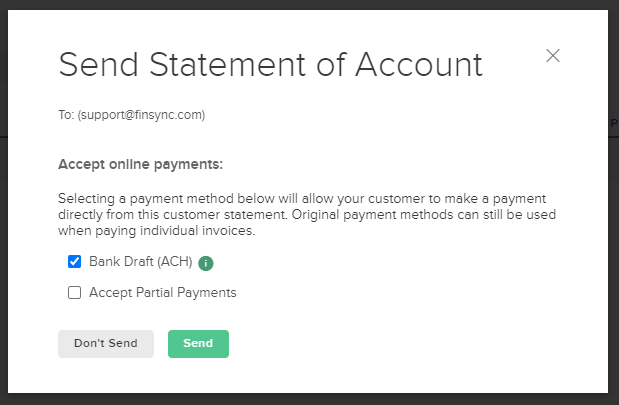Customer Statements (Statement of Account)
