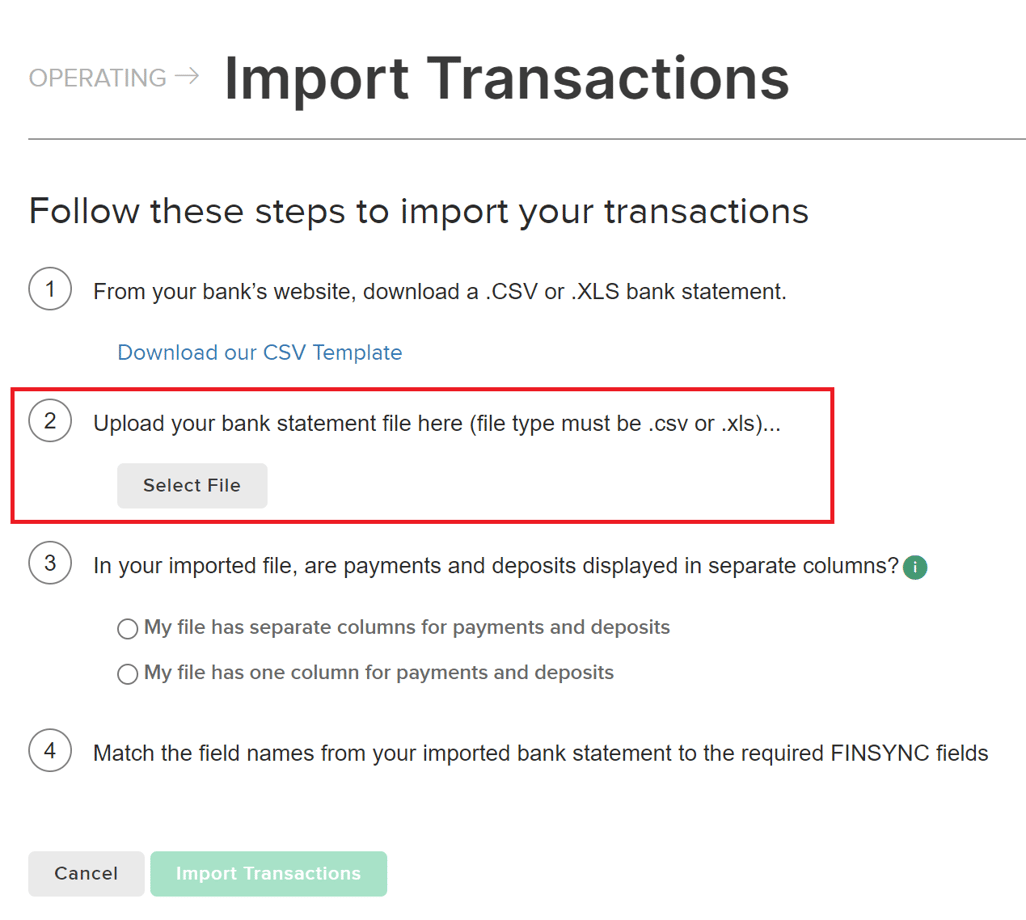 How To Import Bank Transactions