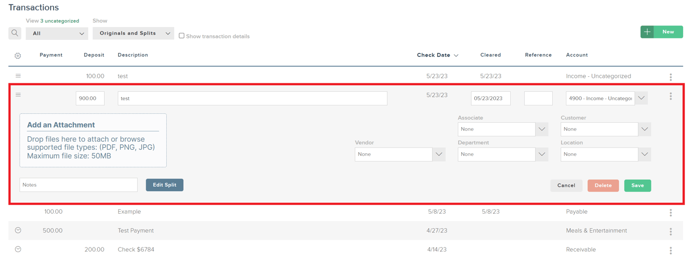 Categorizing Bank Transactions with Chart of Accounts