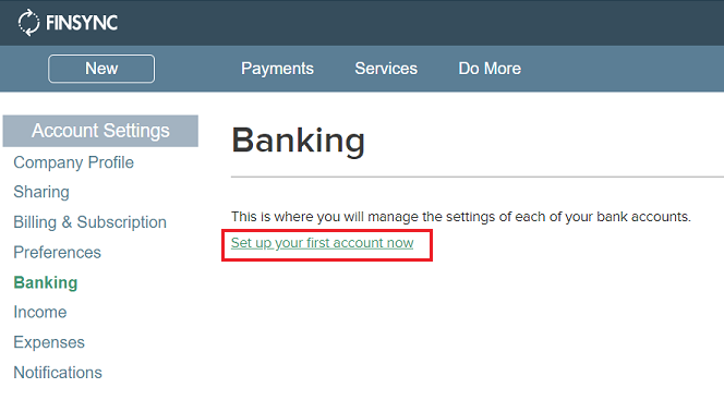How to Add Your First Bank Account in FINSYNC